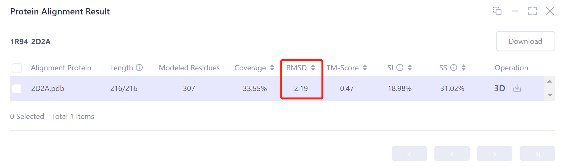 Protein Alignment | Hermite Docs