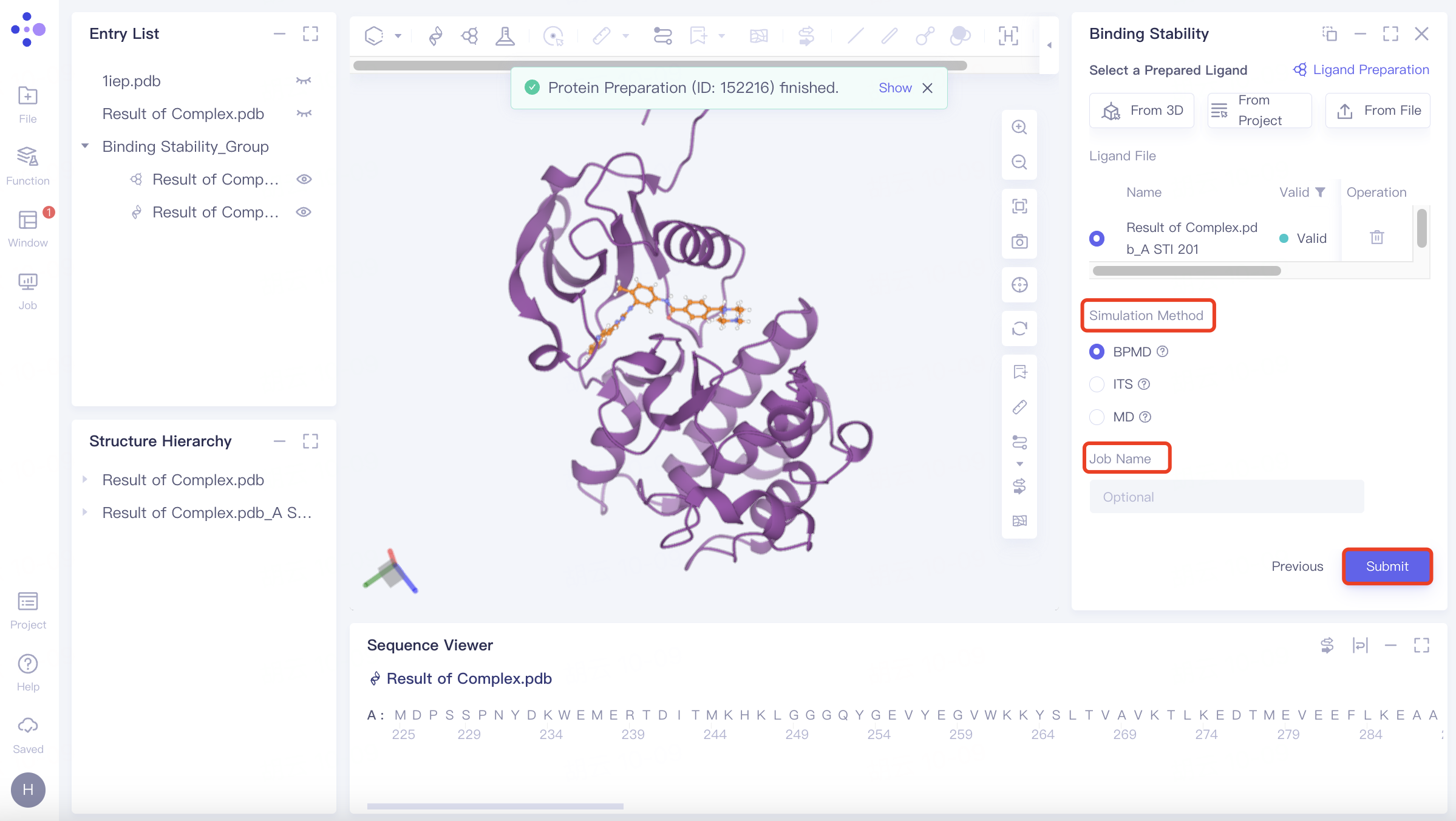 Binding Stability | Hermite Docs